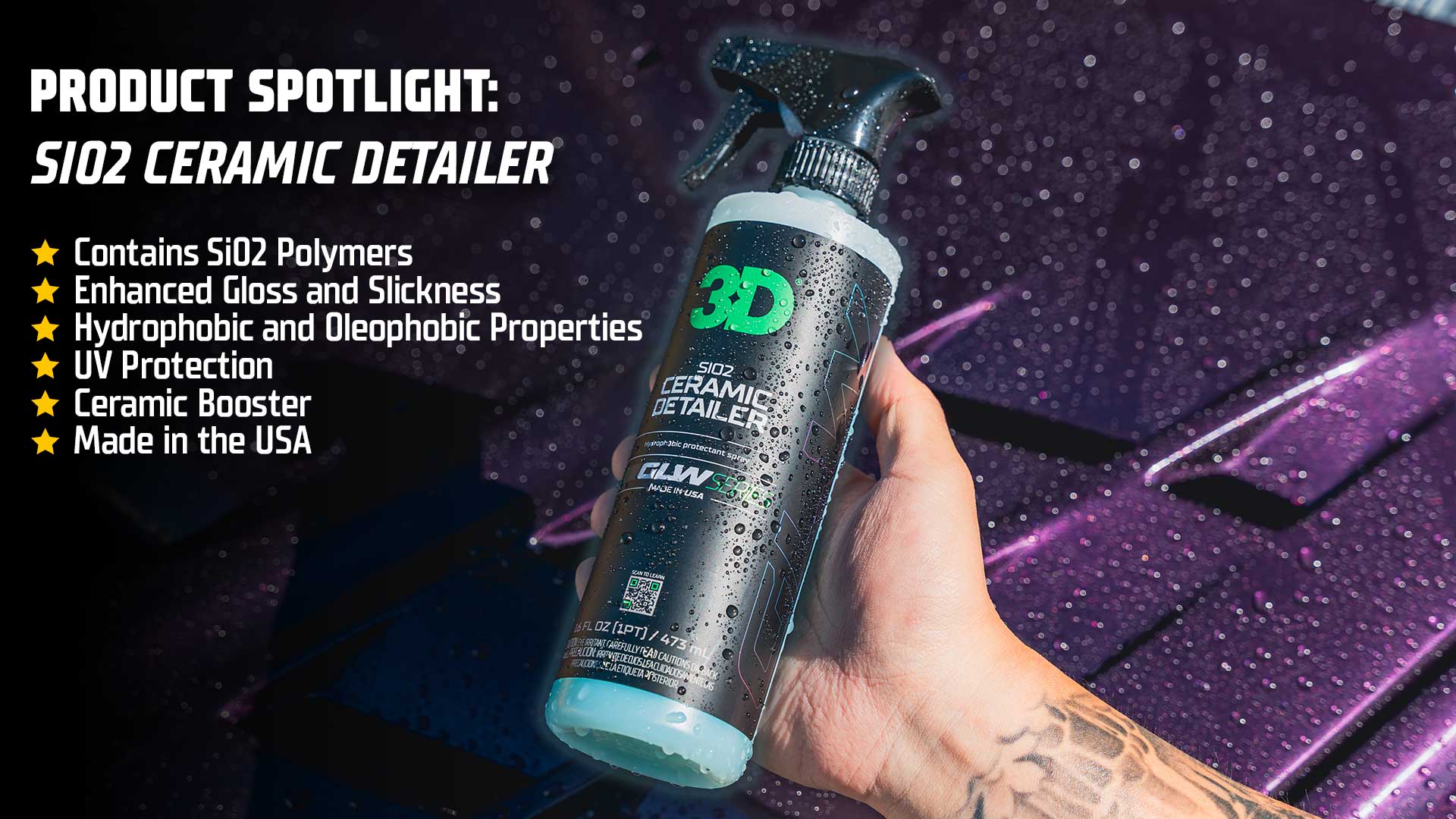 Product Spotlight: SiO2 Ceramic Quick Detailer | 3D Car Care