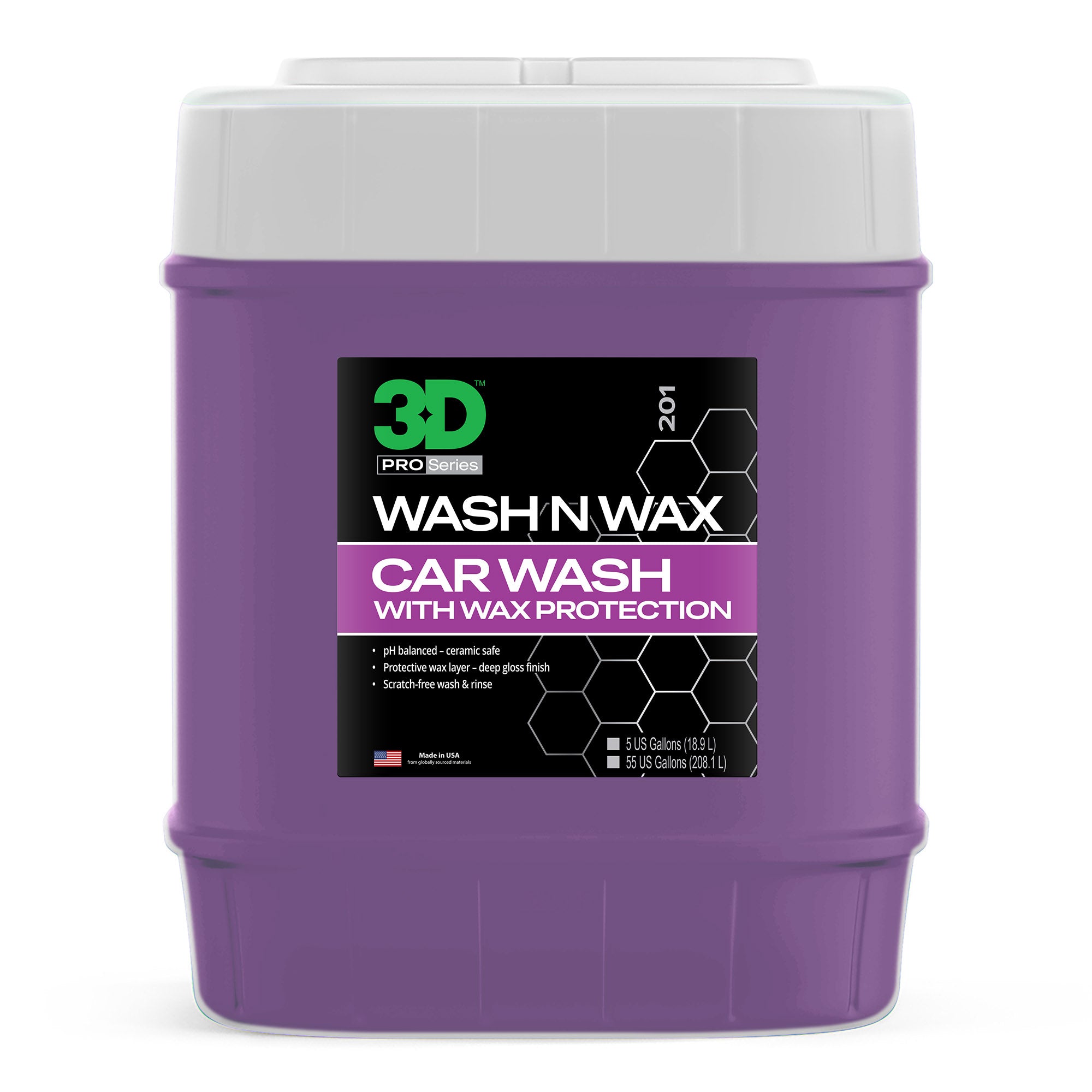 Wash and Wax Car Wash Soap & Wax Combo Solution | 3D Car Care
