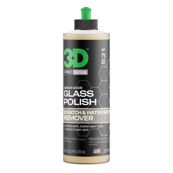 3D Glass Polish for Windshield Scratches, Wiper Marks & Water Spots ...