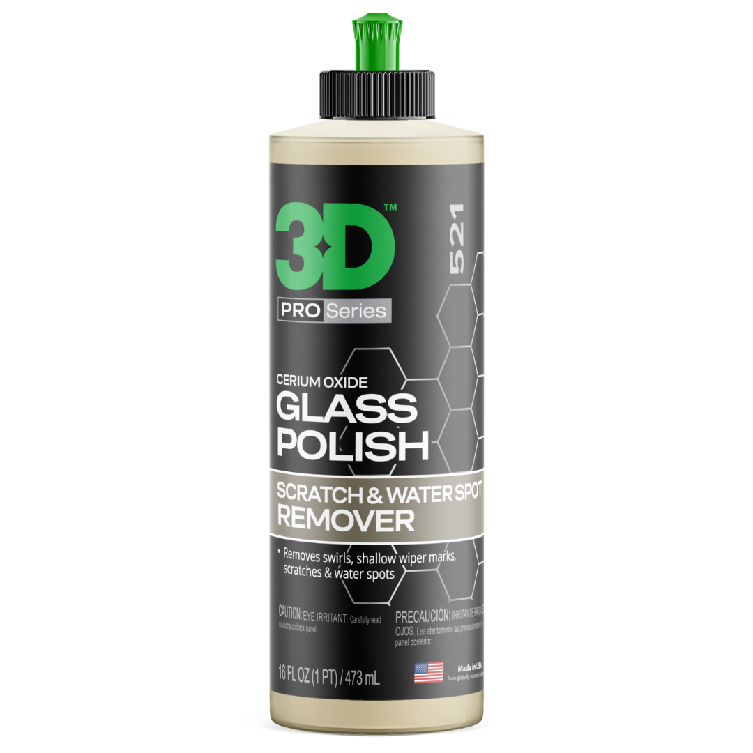 3D Glass Polish for Windshield Scratches, Wiper Marks & Water Spots ...