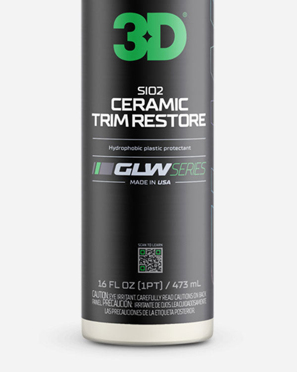 GLW Series SiO2 Ceramic Trim Restore Coating | 3D Car Care