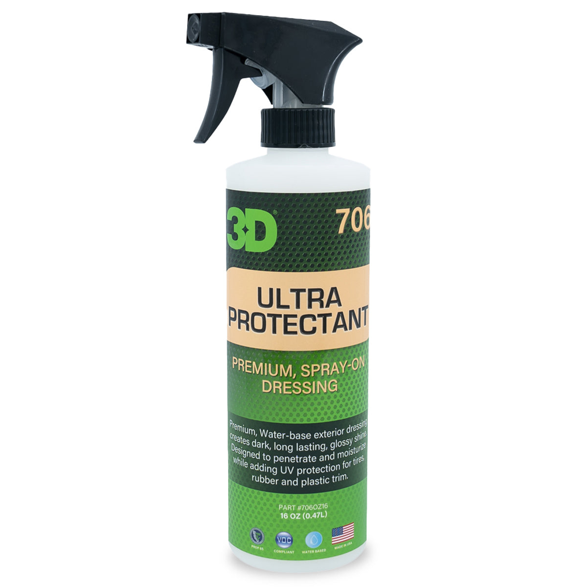 Ultra Protectant Tire Shine & Trim Dressing Spray | 3D Car Care